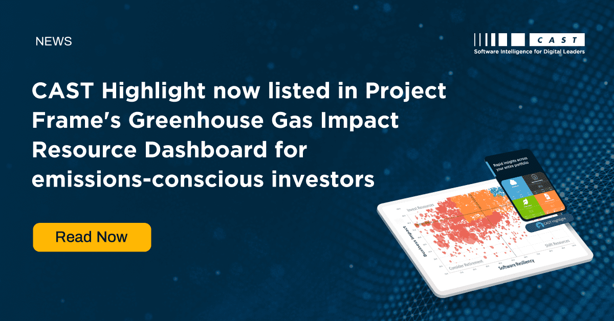 CAST Highlight now listed in Project Frame's Greenhouse Gas Impact ...