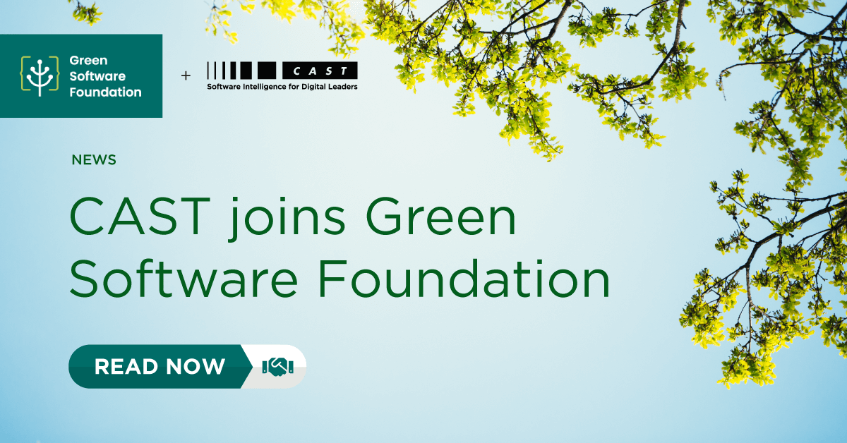 CAST joins Green Software Foundation