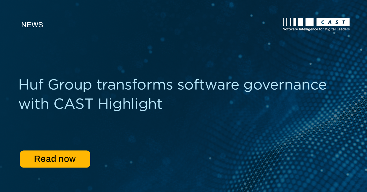 Huf Group transforms software governance with CAST Highlight