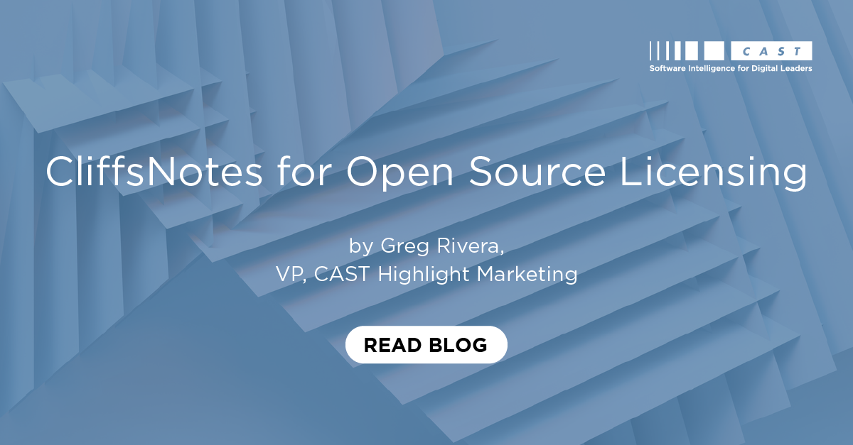CliffsNotes for Open Source Licensing