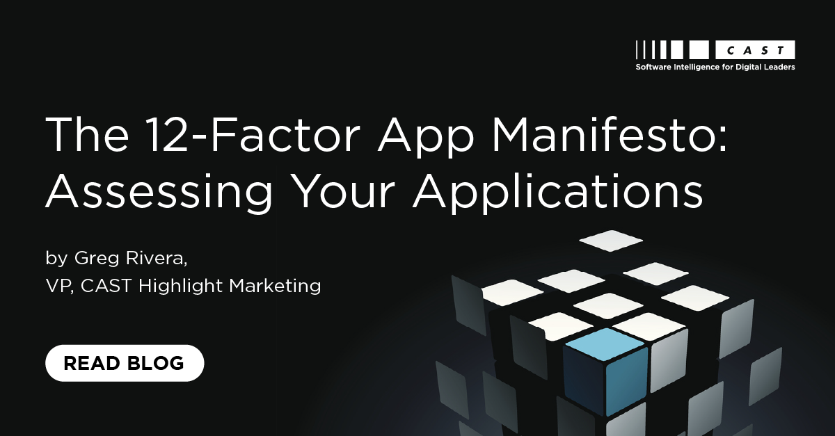 The 12-Factor App Manifesto: Assessing Your Applications